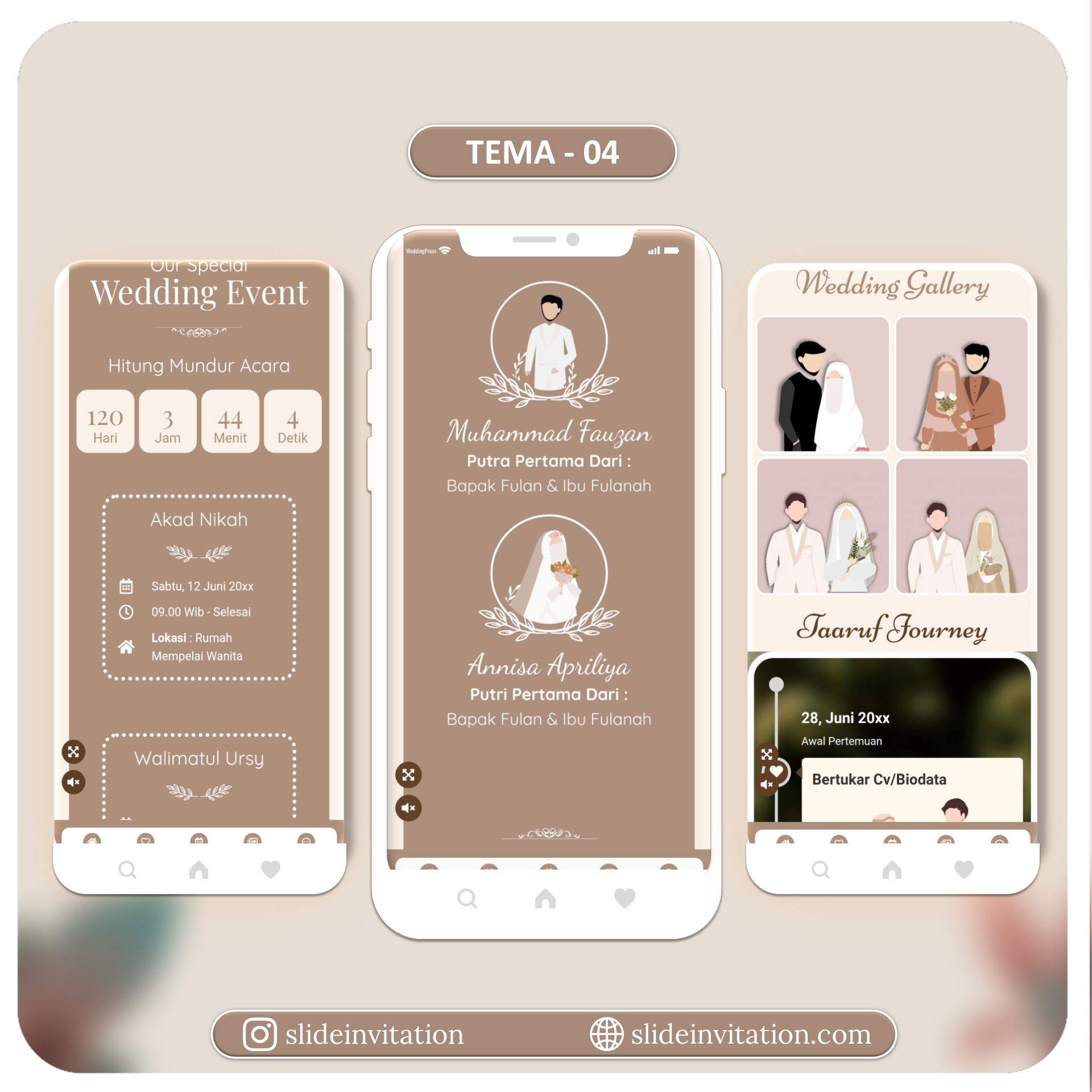 💌Spesialis Jasa Desain Undangan Digital Pernikahan Syar'i💞