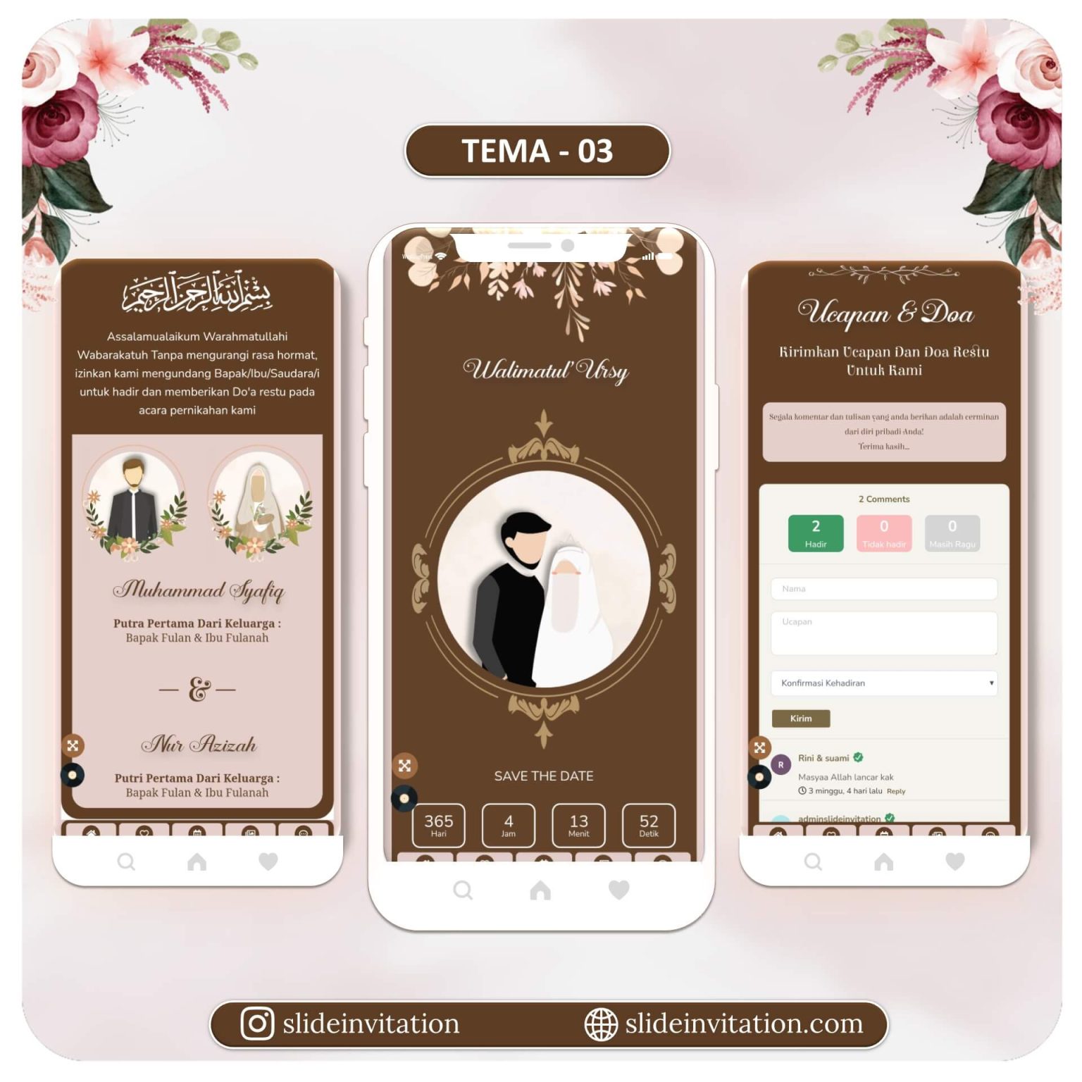 💌Spesialis Jasa Desain Undangan Digital Pernikahan Syar'i💞