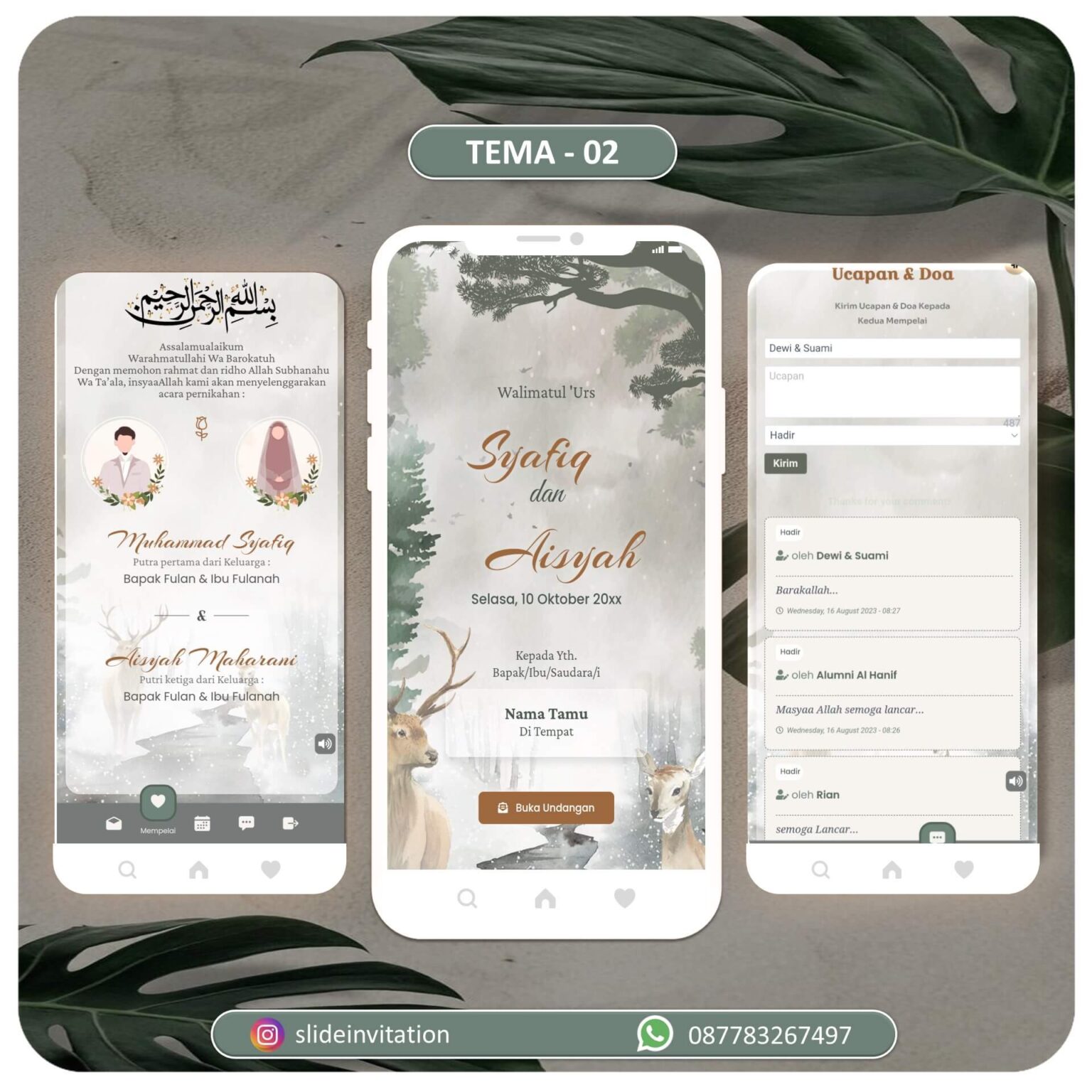 💌Spesialis Jasa Desain Undangan Digital Pernikahan Syar'i💞