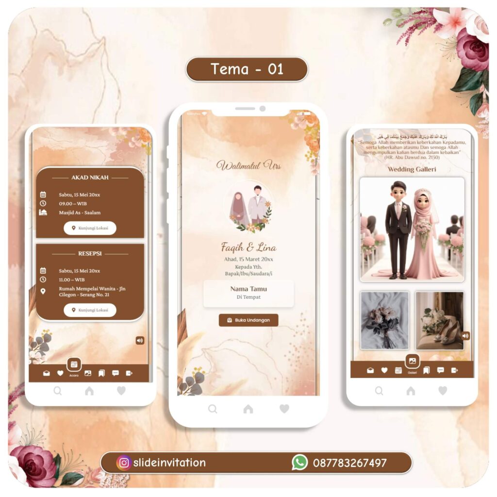 💌Spesialis Desain Undangan Digital Pernikahan Syar'i💌