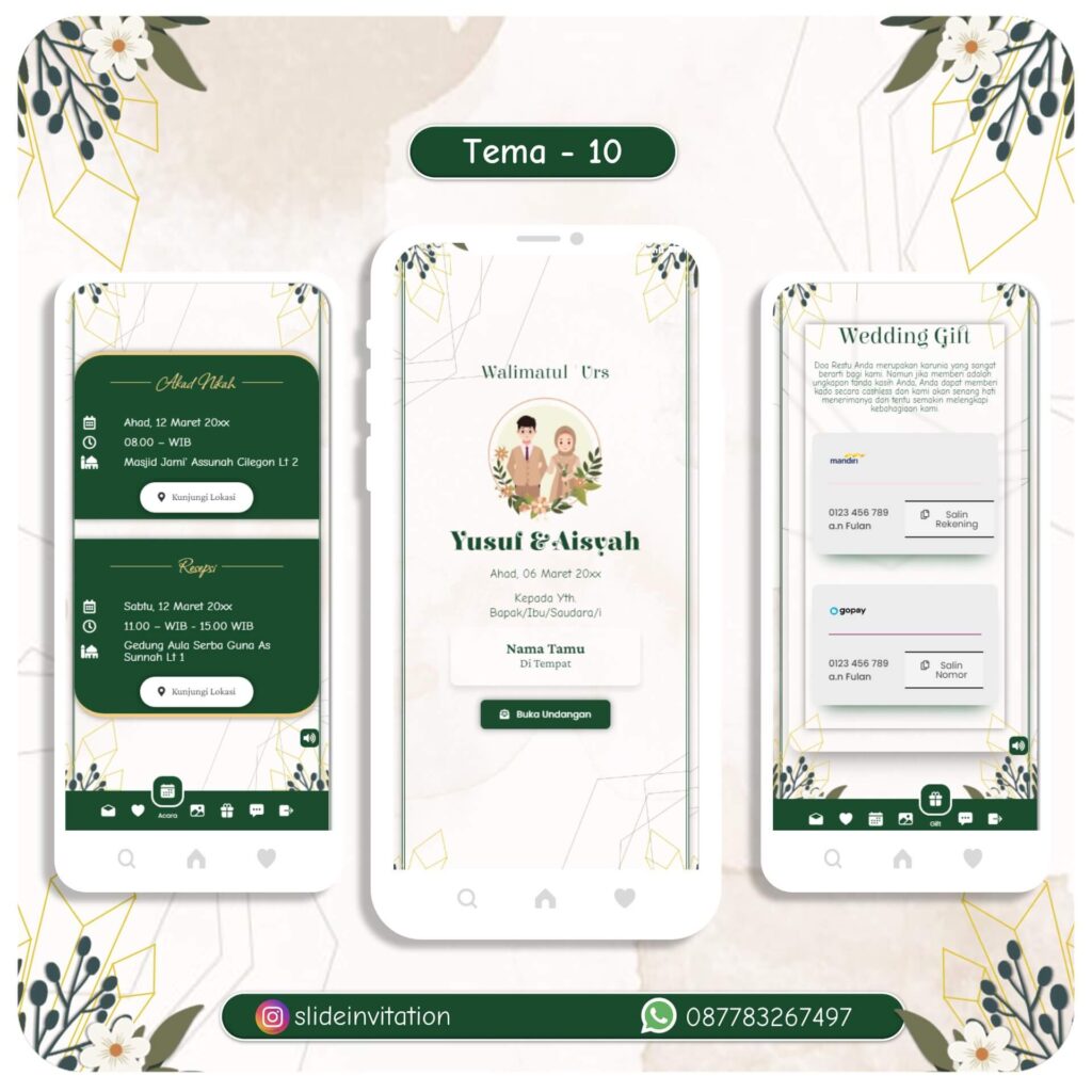 💌Spesialis Desain Undangan Digital Pernikahan Syar'i💌