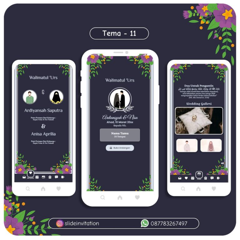 💌Spesialis Desain Undangan Digital Pernikahan Syar'i💌