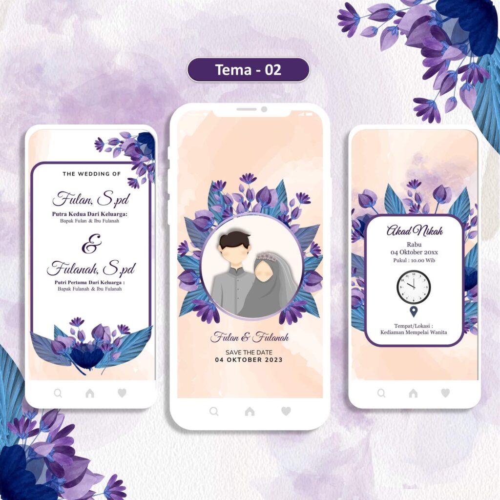 💌Spesialis Jasa Desain Undangan Digital Pernikahan Syar'i💞