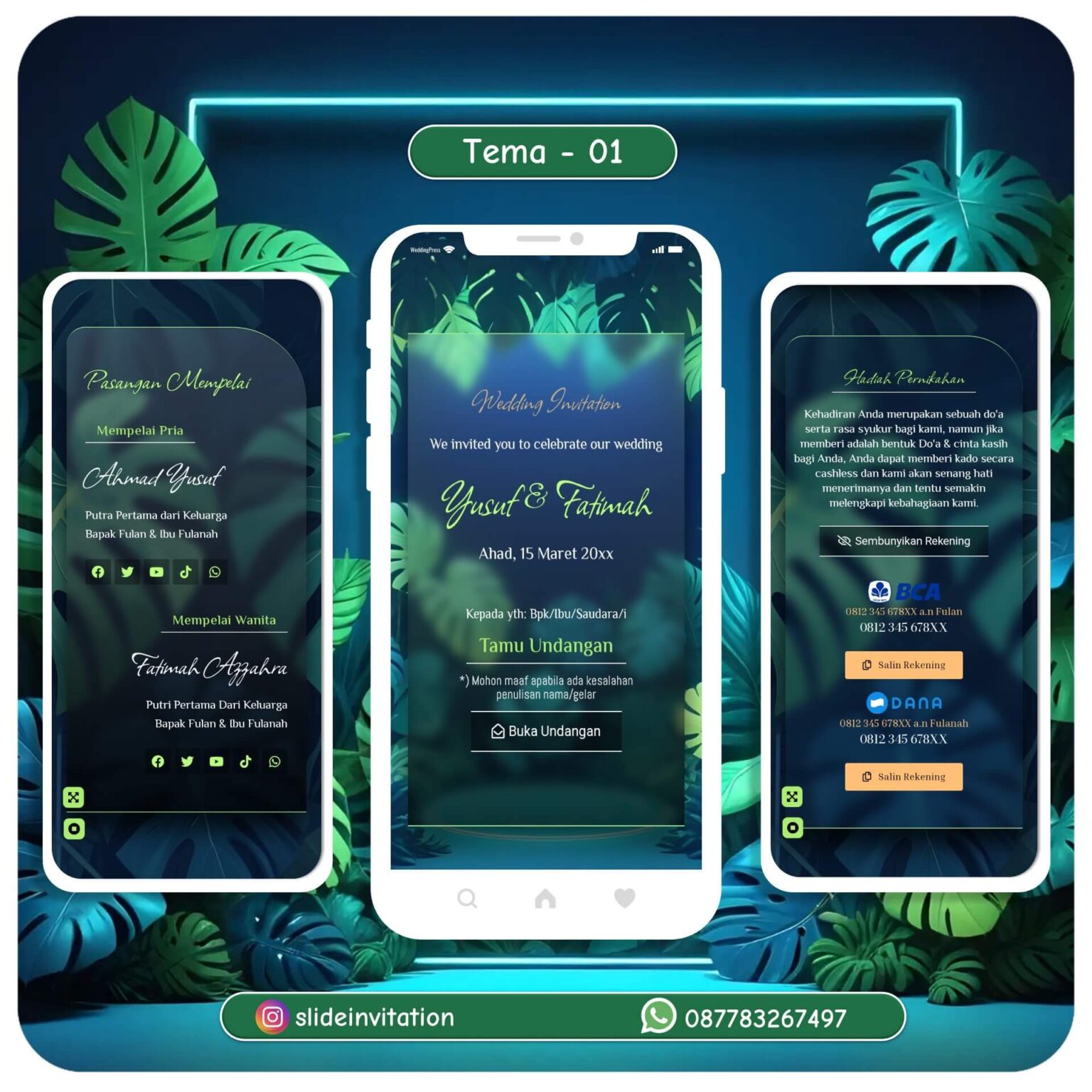 💌Spesialis Jasa Desain Undangan Digital Pernikahan Syar'i💞